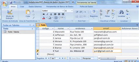 Vba Acessando O Access 2007 Com Excel