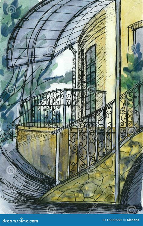 Picture Of Building Fragment Stock Illustration Illustration Of