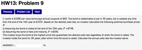 Solved HW Problem Previous Problem List Next Point Chegg Com