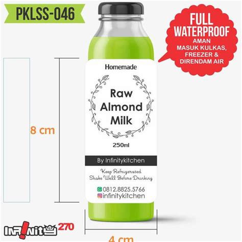 Jual Sticker Label Botol Plastik Pet Stiker Kemasan Minuman Jamu Pklss Shopee Indonesia