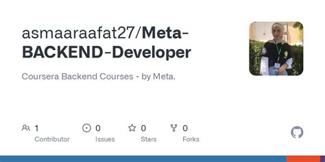 Github Asmaaraafat27meta Backend Developer Coursera Backend Courses By Meta