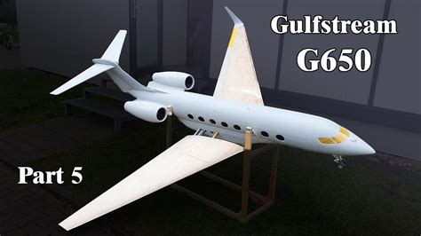 Making The Wings Of The Gulfstream G 650 Rc Plane Part 5 Youtube