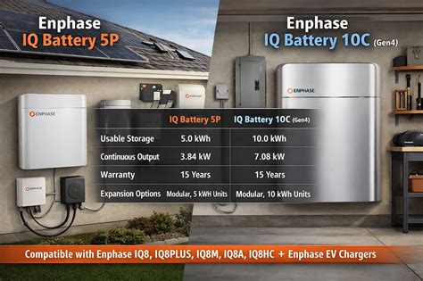 Enphase Iq Battery 5p Vs Iq Battery 10c