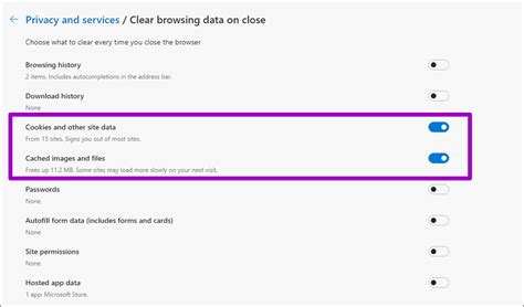 Microsoft Edge Chromium에서 쿠키 및 캐시를 지우는 5가지 방법 최고의 집