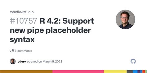 R Support New Pipe Placeholder Syntax Issue Rstudio Rstudio GitHub