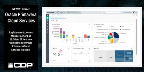 Introduction To Oracle Primavera Cloud Services Cdp Inc Project Management Solutions