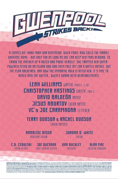 Preview Gwenpool Strikes Back