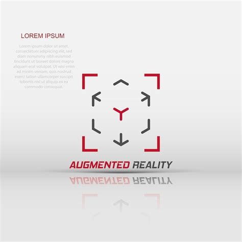 Premium Vector Augmented Reality Icon In Flat Style Vr Device Vector Illustration On White