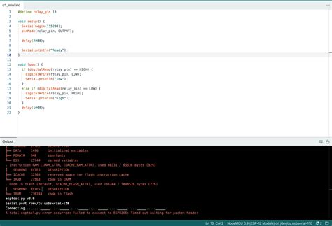 Ardunio Ide Esp 12f A Fatal Esptoolpy Error Occurred Failed To