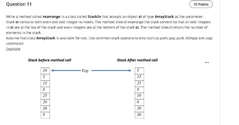Solved Question 11 10 Points Write A Method Called Rearrange