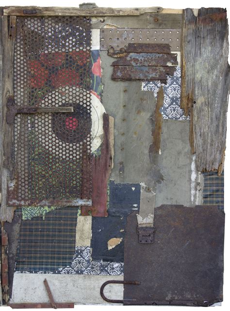 Original Vintage Industrial Assemblage She Knows A Little Secret Industrial Wall Art