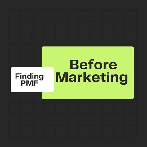 Why Pmf First Marketing Later ⚠️ For Startups Finding Product Market Justin James