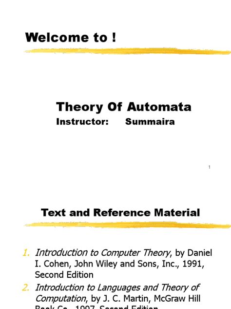 Welcome To Theory Of Automata Download Free Pdf Automata Theory