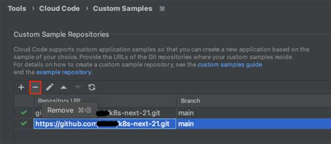 Manage Custom Sample Repositories In Cloud Code For IntelliJ Google Cloud