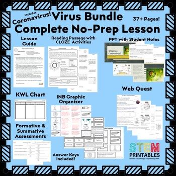 Virus Complete No Prep Lesson Bundle Including Interactive Notebook Activity