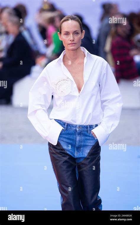 Amber Valletta Wears A Creation For The Stella Mccartney Ready To Wear