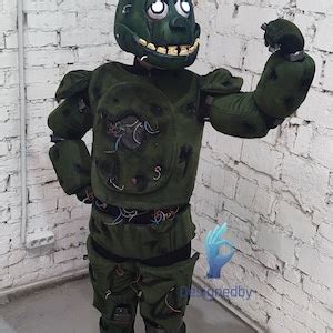 Springtrap Cosplay Costume From Fnaf Made According To Your Measurements Customizable Etsy