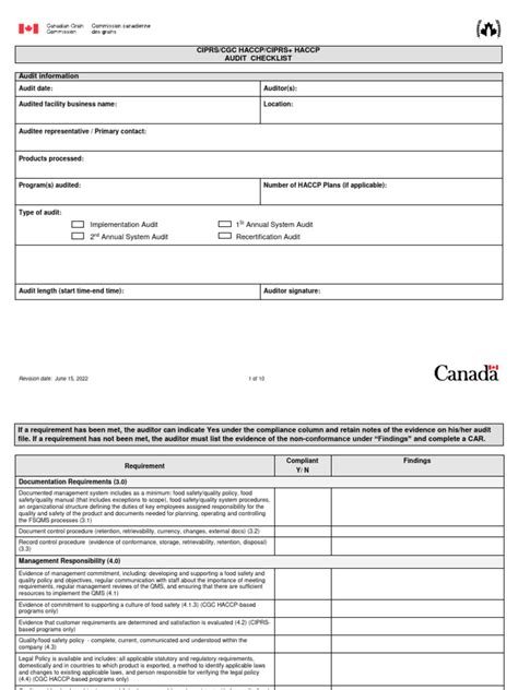 Audit Checklist Grain Commission Pdf Audit Quality Management