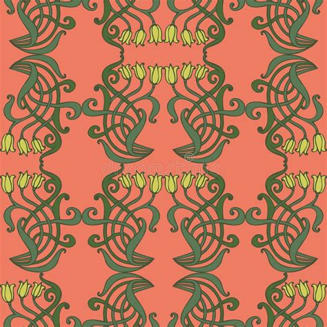 Jugendstil Pattern Stock Illustrations 487 Jugendstil Pattern Stock