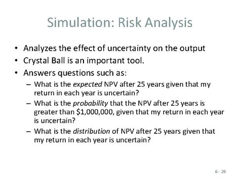 Lecture 4 Analysis Using Spreadsheets 6 1 Five