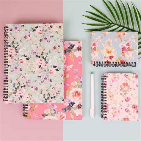Coming Soon A5 Floral Candy Notebook Goldspur