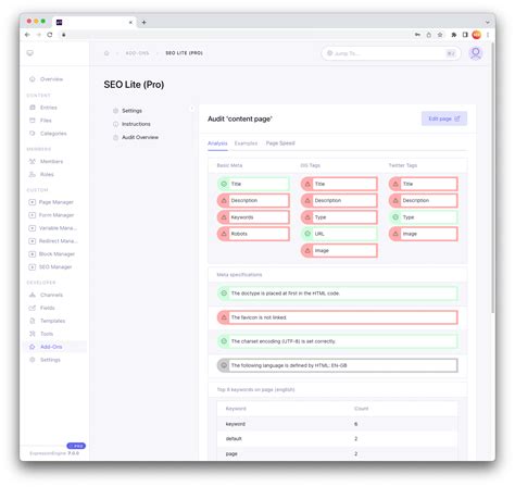 seo lite pro add ons expressionengine