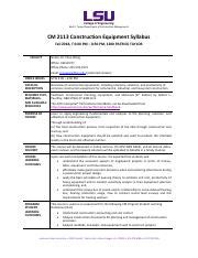 CM Syllabus Pdf College Of Engineering Bert S Turner Department Of Construction Management