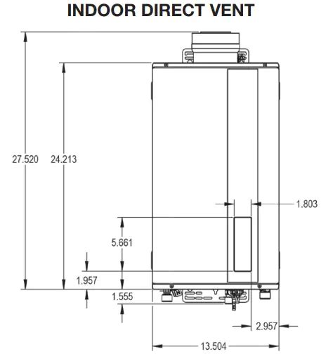 Rheem Rtg 70dvln 3 High Efficiency Non Condensing Tankless Gas Water