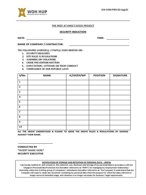 sic security induction pdf