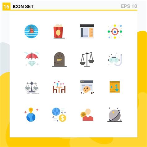 Flat Color Concept For Websites Mobile And Apps Hold Target Browser Customer Page Editable