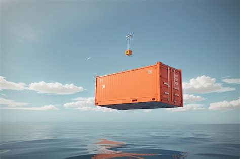 Premium Photo Minimal Scene Of Floating Container