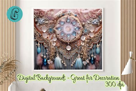 Crystal Macrame Background 25 Graphic By Glamour · Creative Fabrica