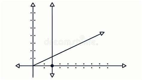 2d Graph With Origin Line Linear Function Plot Vector Design