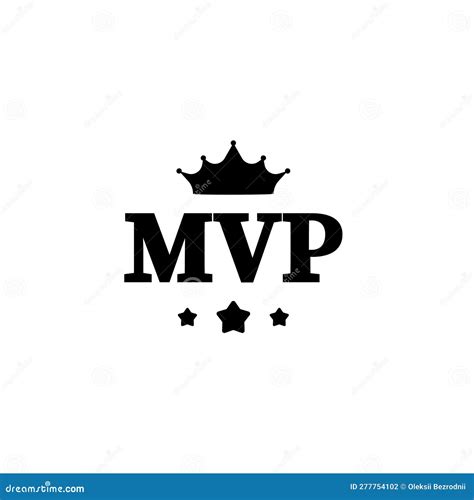 Mvp Most Valuable Player Medal Reward Stock Vector Illustration Of