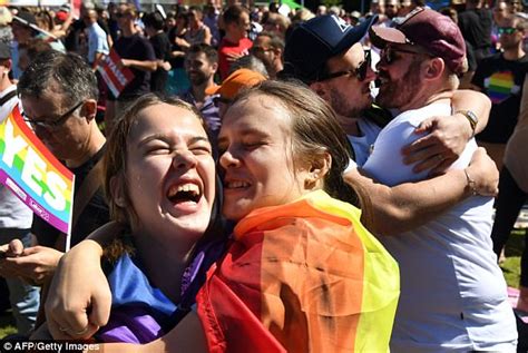 Marriage Equality Supporters Gather For Same Sex Results Daily Mail Online