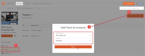 Creating And Adding A Team