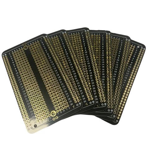 Usrjxy 6pcs Solderable Breadboard Pcb 205x35 Gold India Ubuy