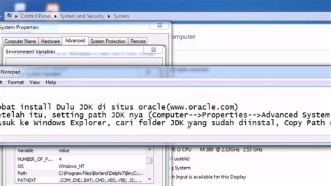 cara menjalankan java di cmd command prompt youtube