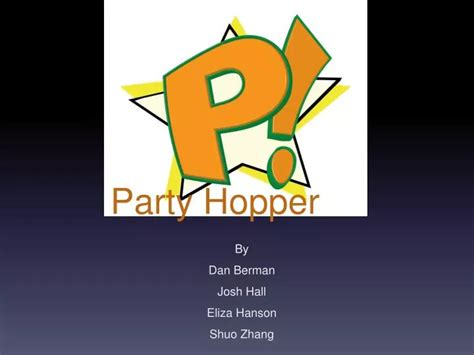 PPT Party Hopper PowerPoint Presentation Free Download ID 2427588