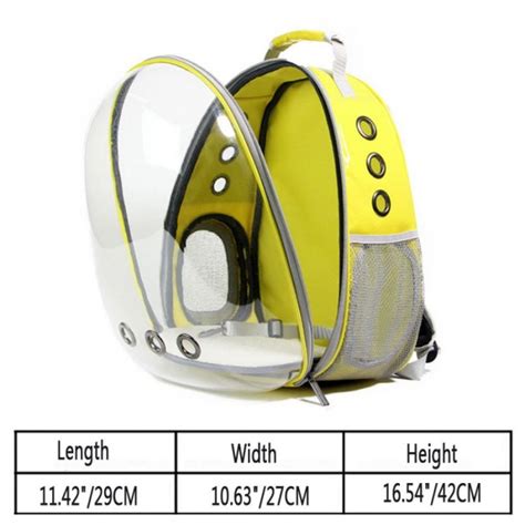 Раница чанта за пренасяне и разходка на котка или куче с прозрачна капсула за наблюдение и