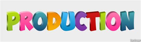 Production Text Effect And Logo Design Word