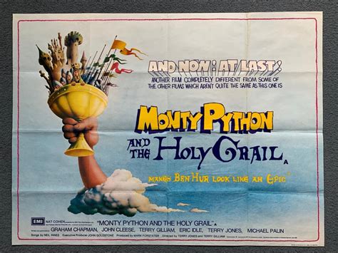 Sold Price Monty Python And The Holy Grail 1960 British Uk Quad Film Poster Typical