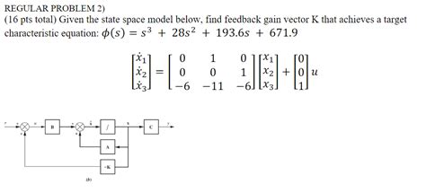 REGULAR PROBLEM 2 16 Pts Total Given The State Chegg Com