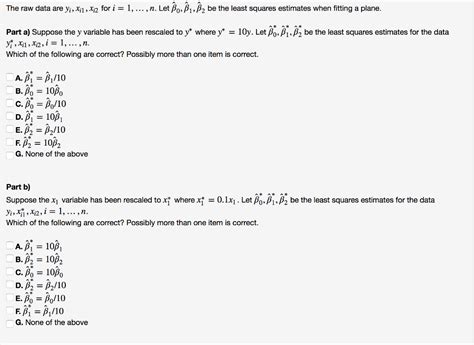 Solved N Let P0 P1 P2 Be The Least Squares Estimates When