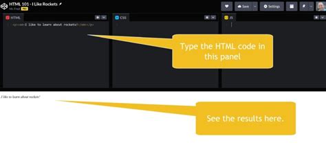 Learn Html By Using Codepen A Simple Web Page Get Me Coding