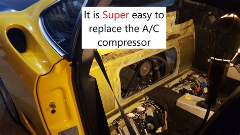 I Replaced The Ac Compressor And Drier On My Ferrari 360 Youtube