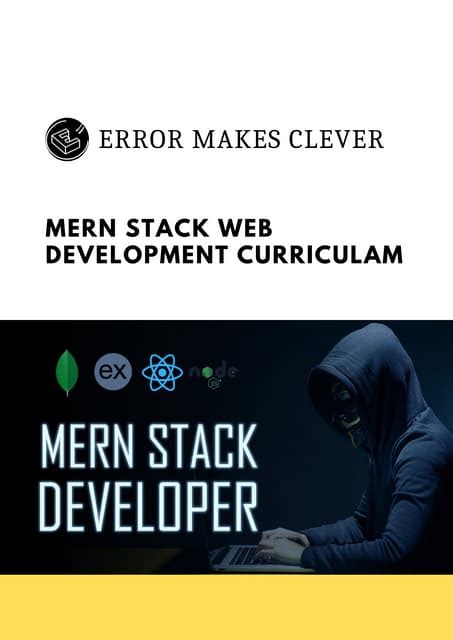 Full Stack Web Development Course Brochure Manojkumar C Fresh Spar Technologies Pdf