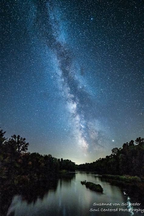 Astro Photography Milky Way Starry Night Fine Art Print Dark Blue Church Magical Universe