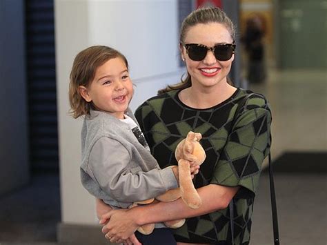 Miranda Kerr Flies Home With Long Haired Flynn Au