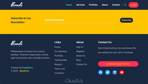 تطوير ويب فرونت إند Html Css Js Bootstrap خمسات